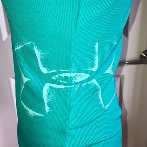 Under Armour | Shirts & Tops | Under Armour Teal Ribbed Tank Youth ...
